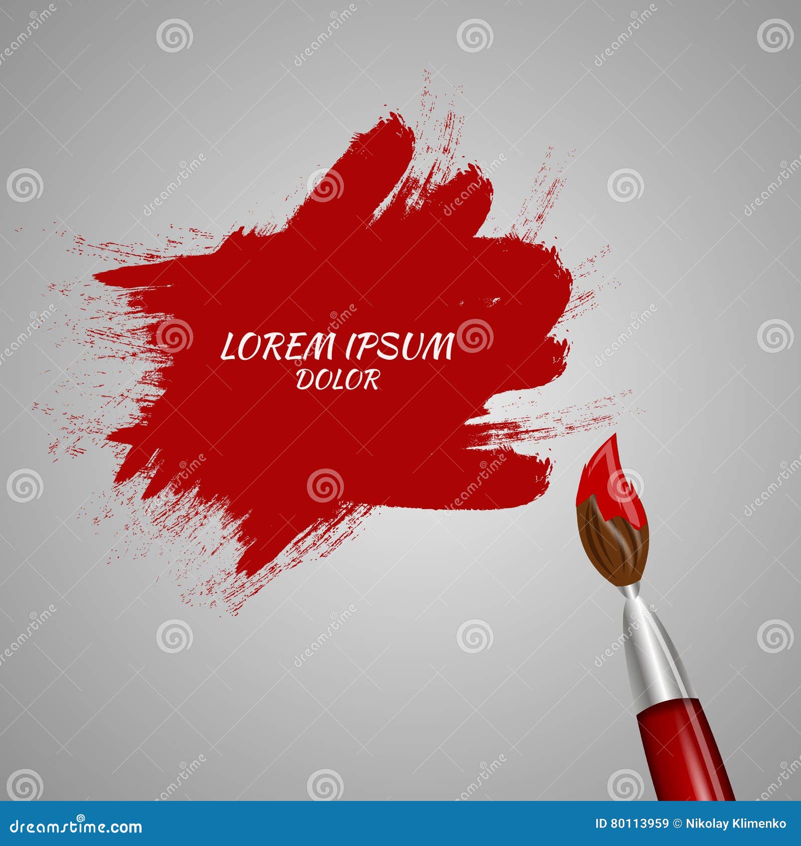 Paint Brush Red Background Illustration Eps 10 Stock Illustration ...