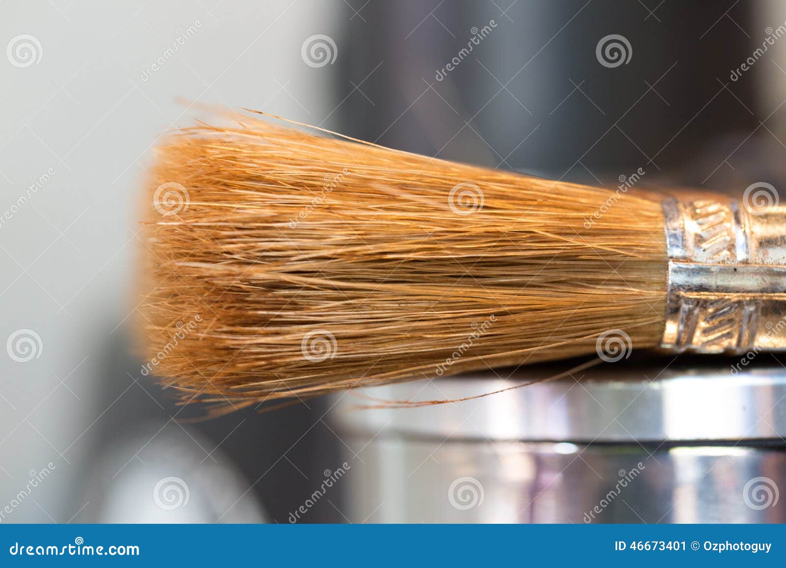 Paint Brush Side stock image. Image of white, tool, shadow - 46673401