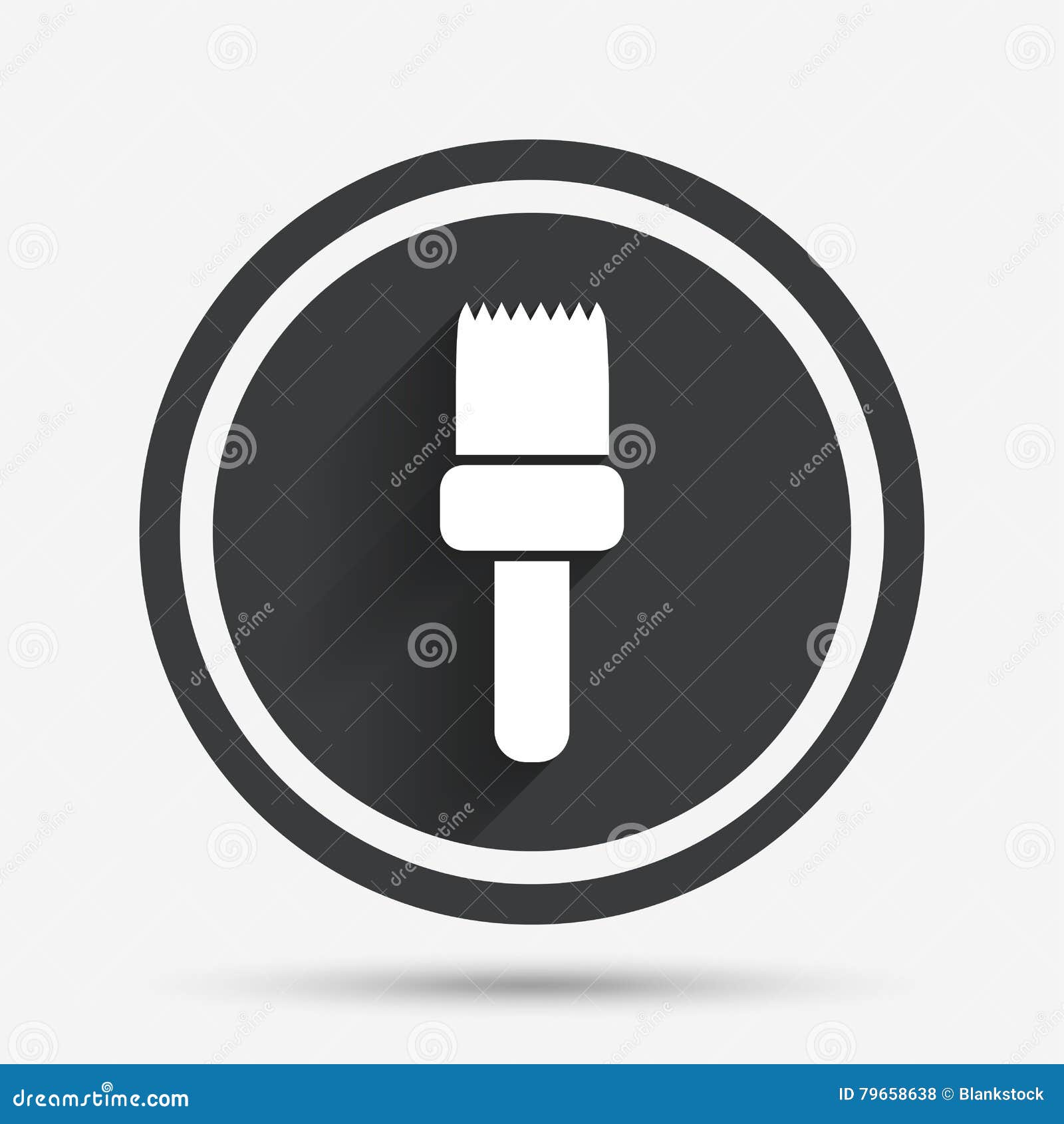 Paint Brush Sign Icon. Artist Symbol Stock Vector - Illustration of ...