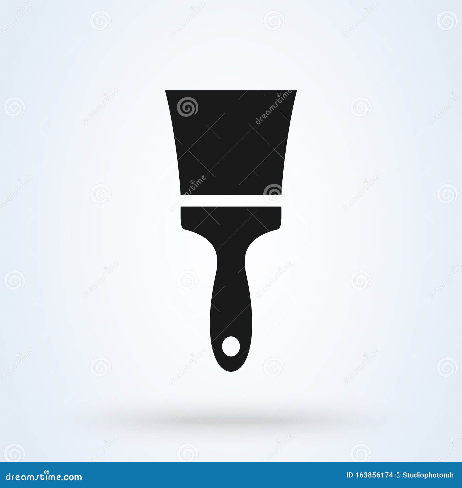 Paint Brush Simple Vector Modern Icon Design Illustration Stock Vector ...