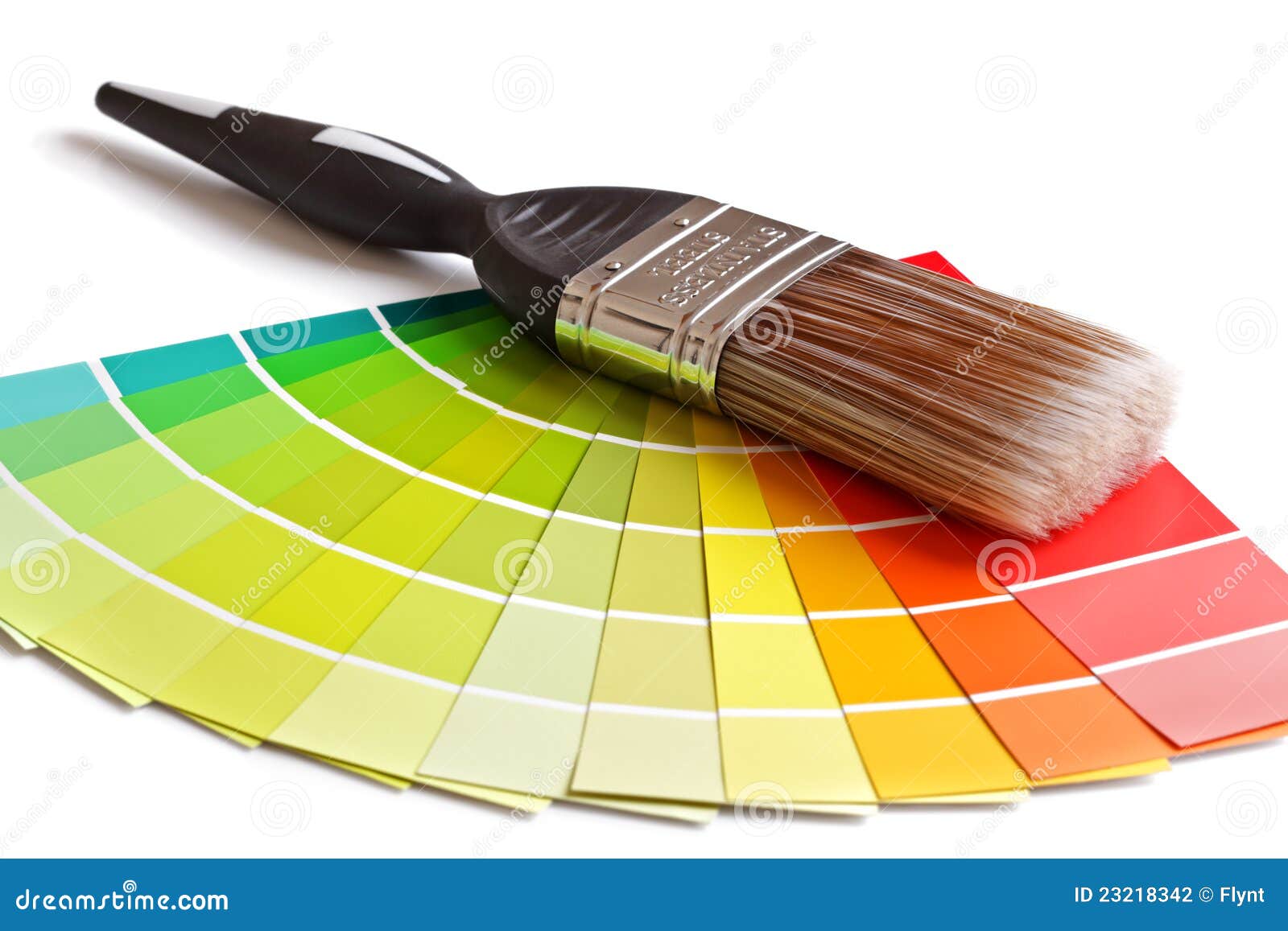 Coloured Swatches Book, Rainbow Colours. Guide Of Paint Samples Stock ...