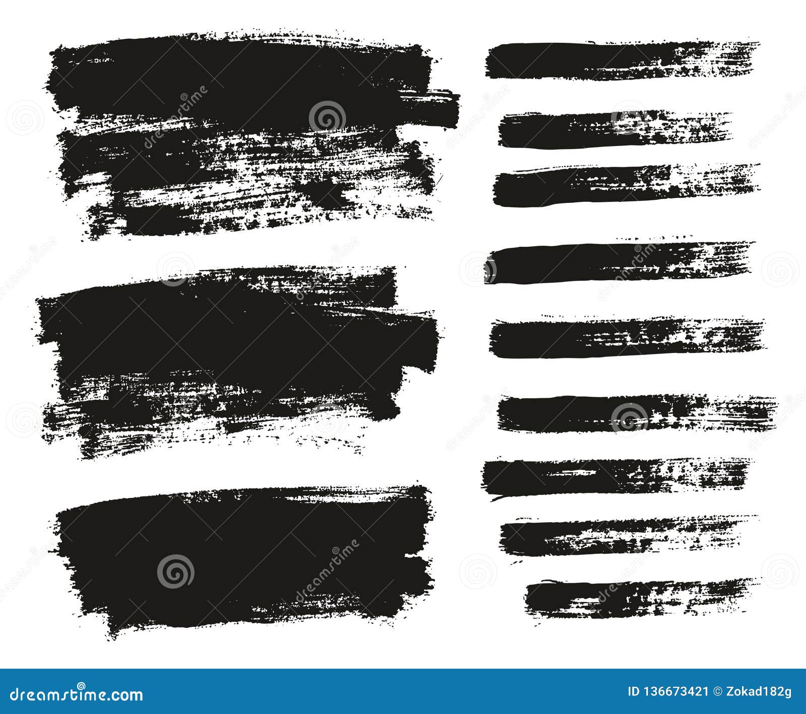 Paint Brush Thin Background Stock Vector - Illustration of effect ...