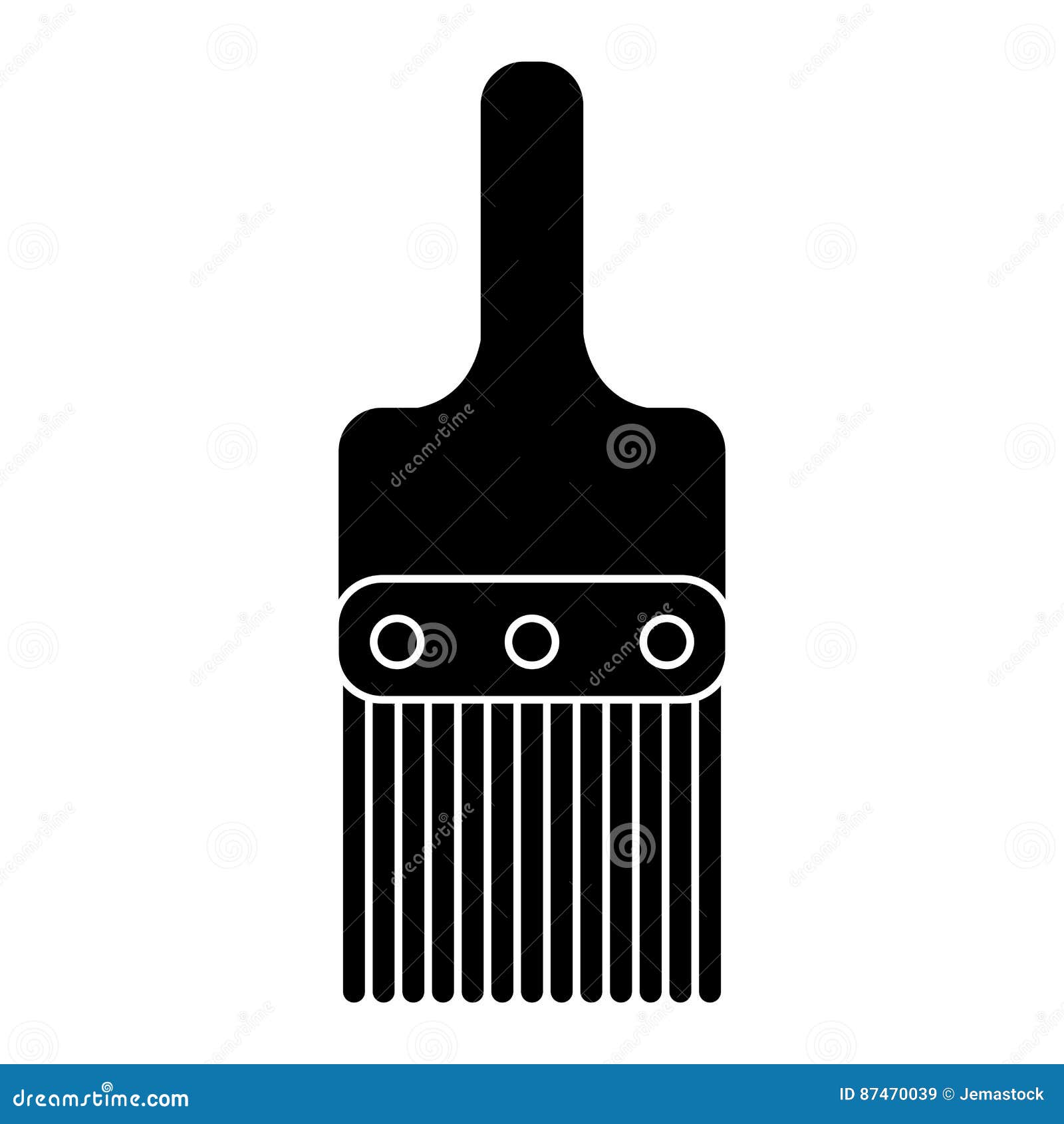 Paint Brush Tool Design Pictogram Stock Vector - Illustration of ...