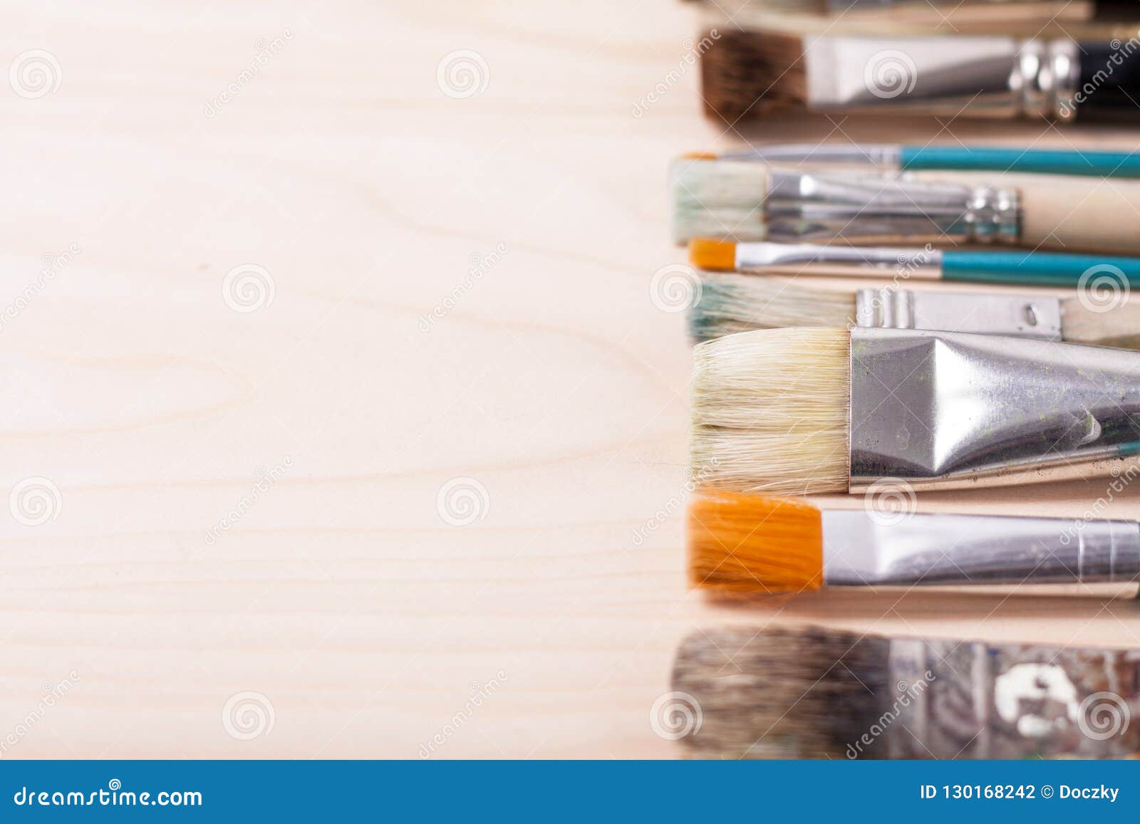 Paint Brushes Concept Ready for Your Text Stock Photo - Image of ...