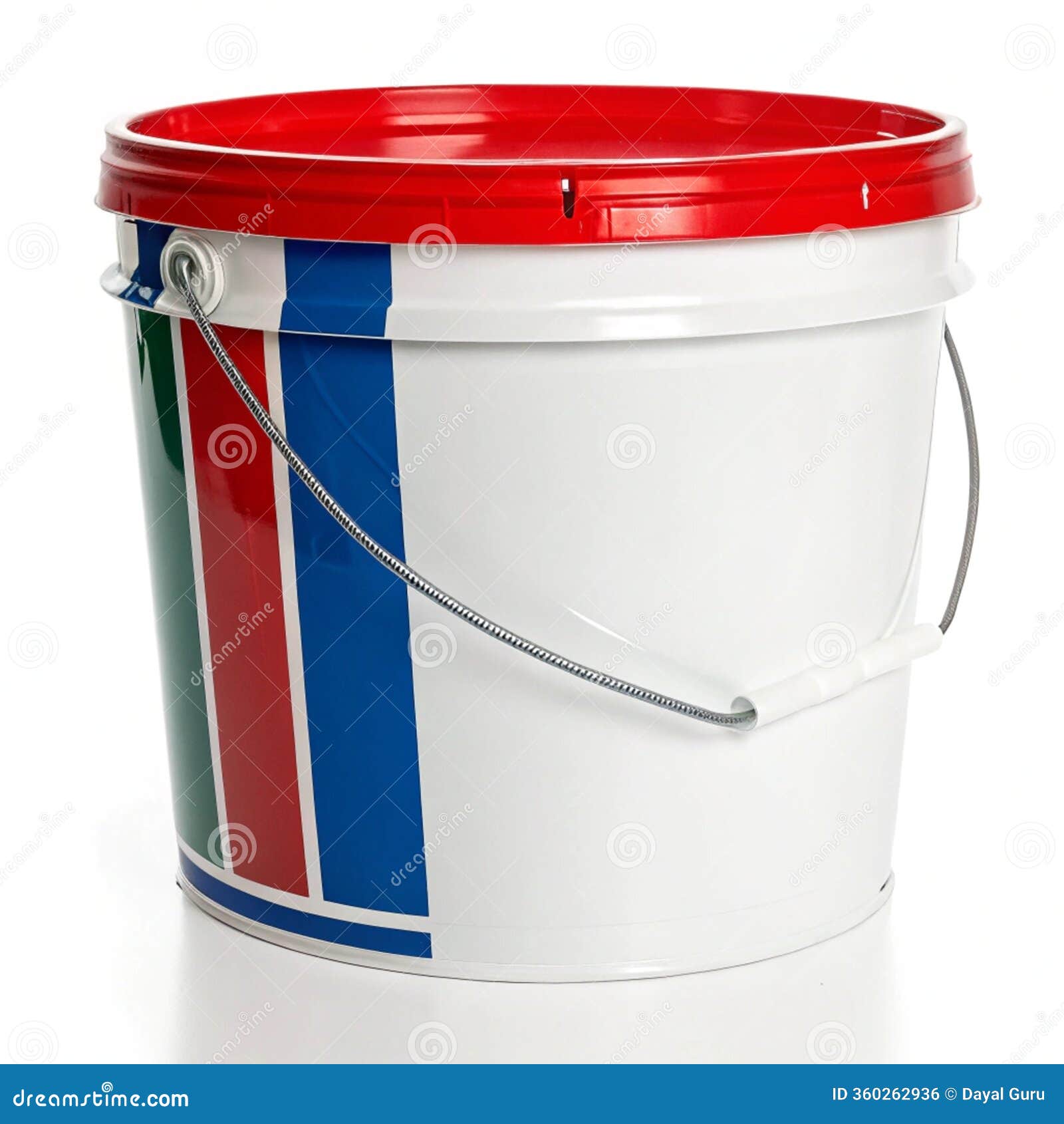 Paint Bucket Isolated on White Background Stock Illustration ...