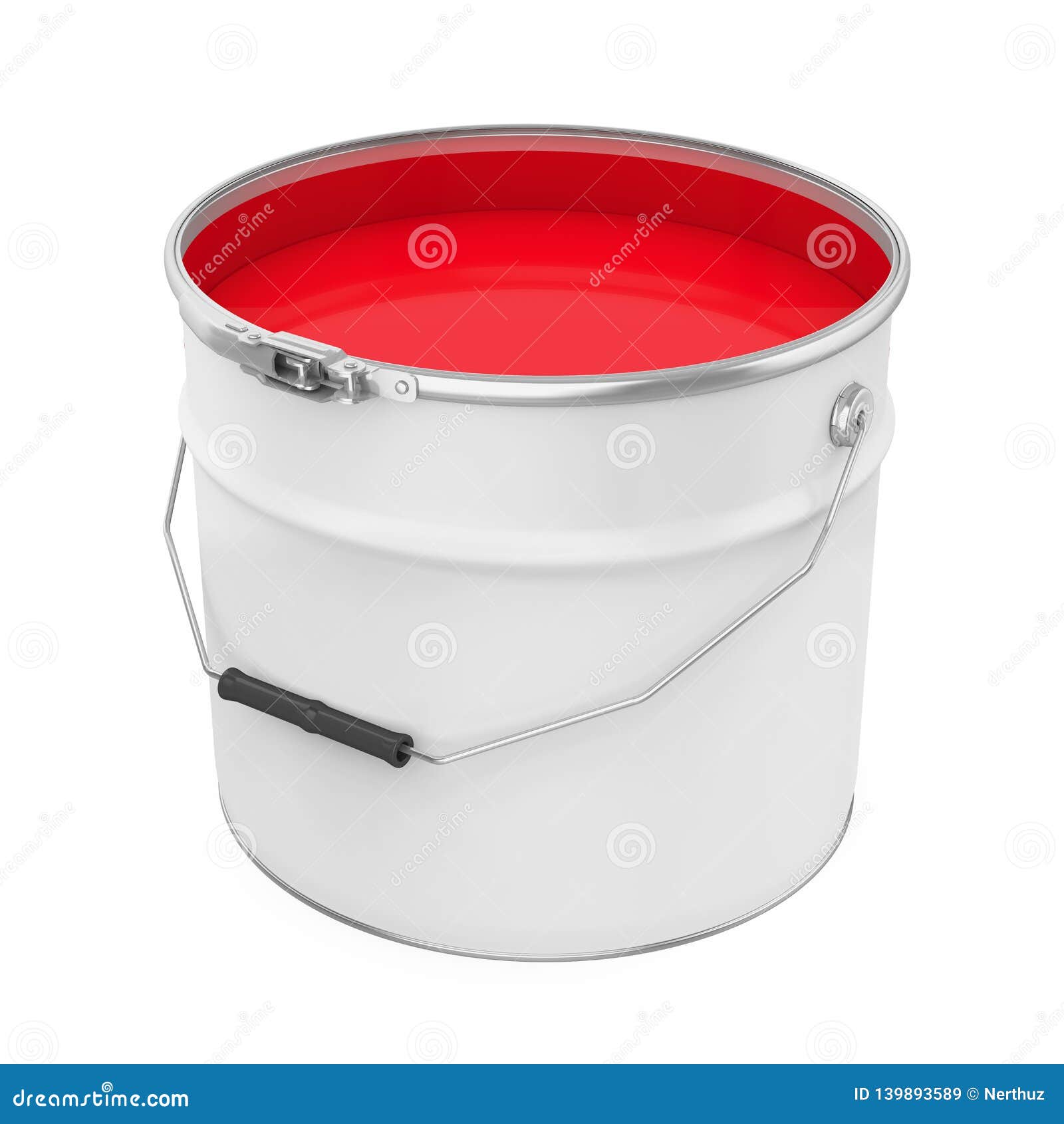 Paint Bucket Isolated stock illustration. Illustration of metal - 139893589