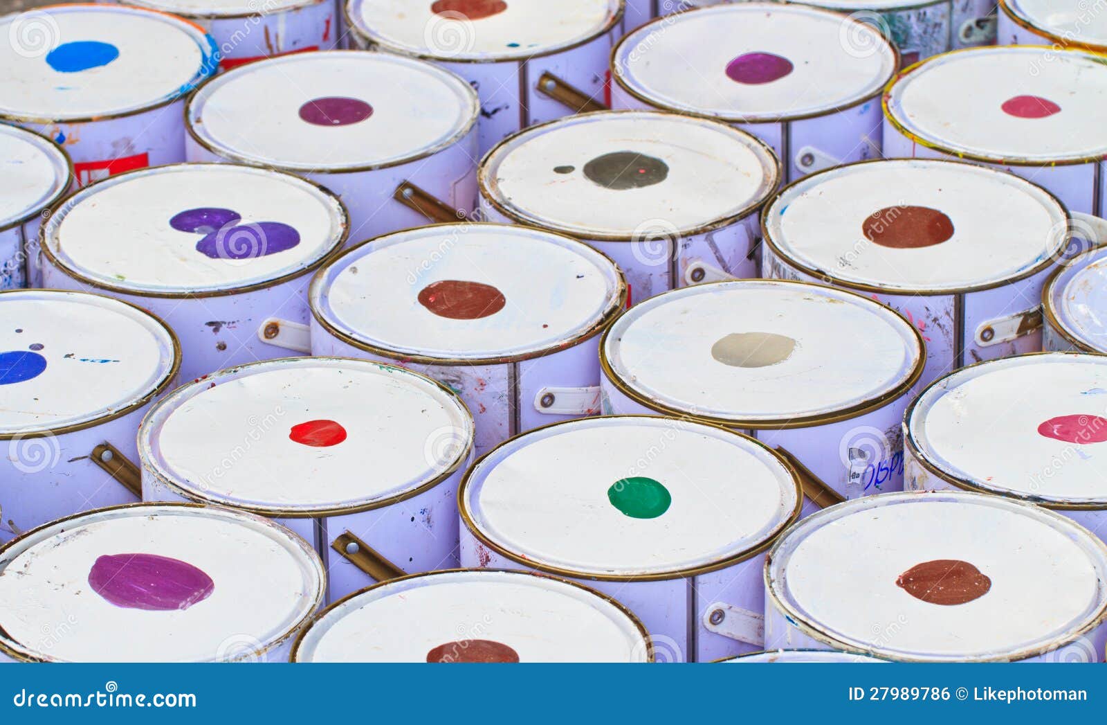 Paint buckets stock photo. Image of craft, abstract, liquid - 27989786