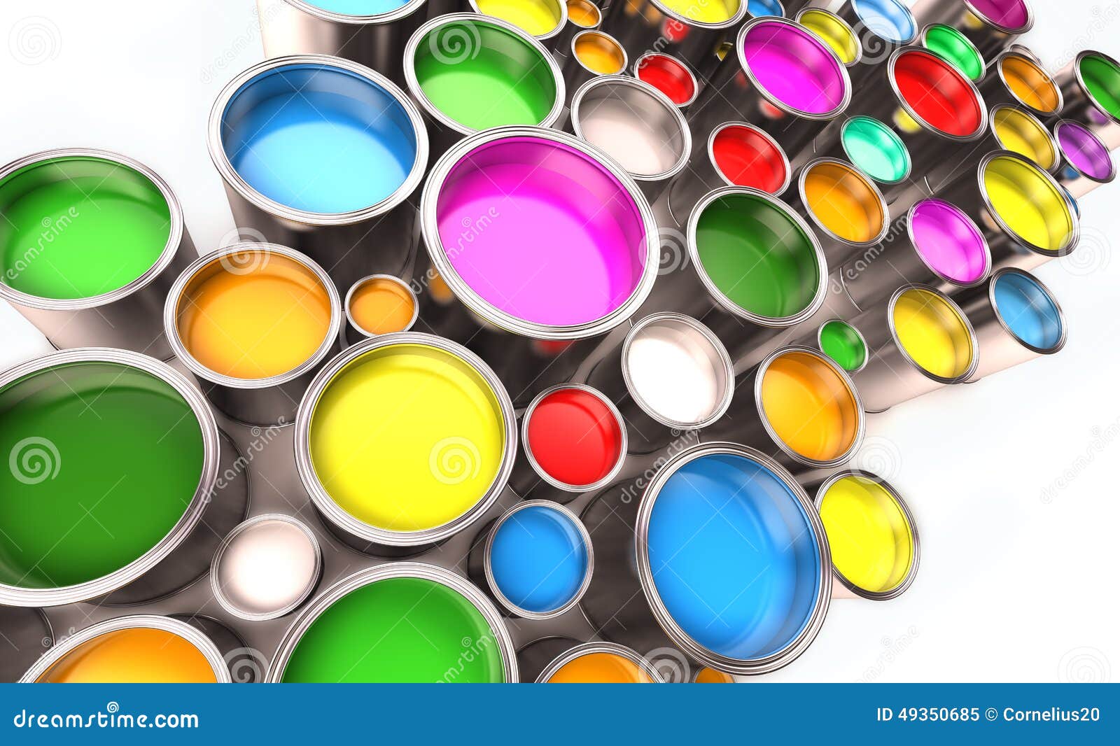 Paint buckets stock image. Image of liquid, house, container - 49350685