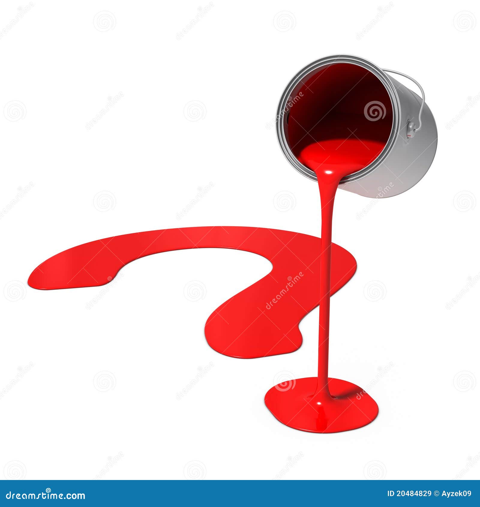 Paint Can - Question Mark stock illustration. Illustration of container ...