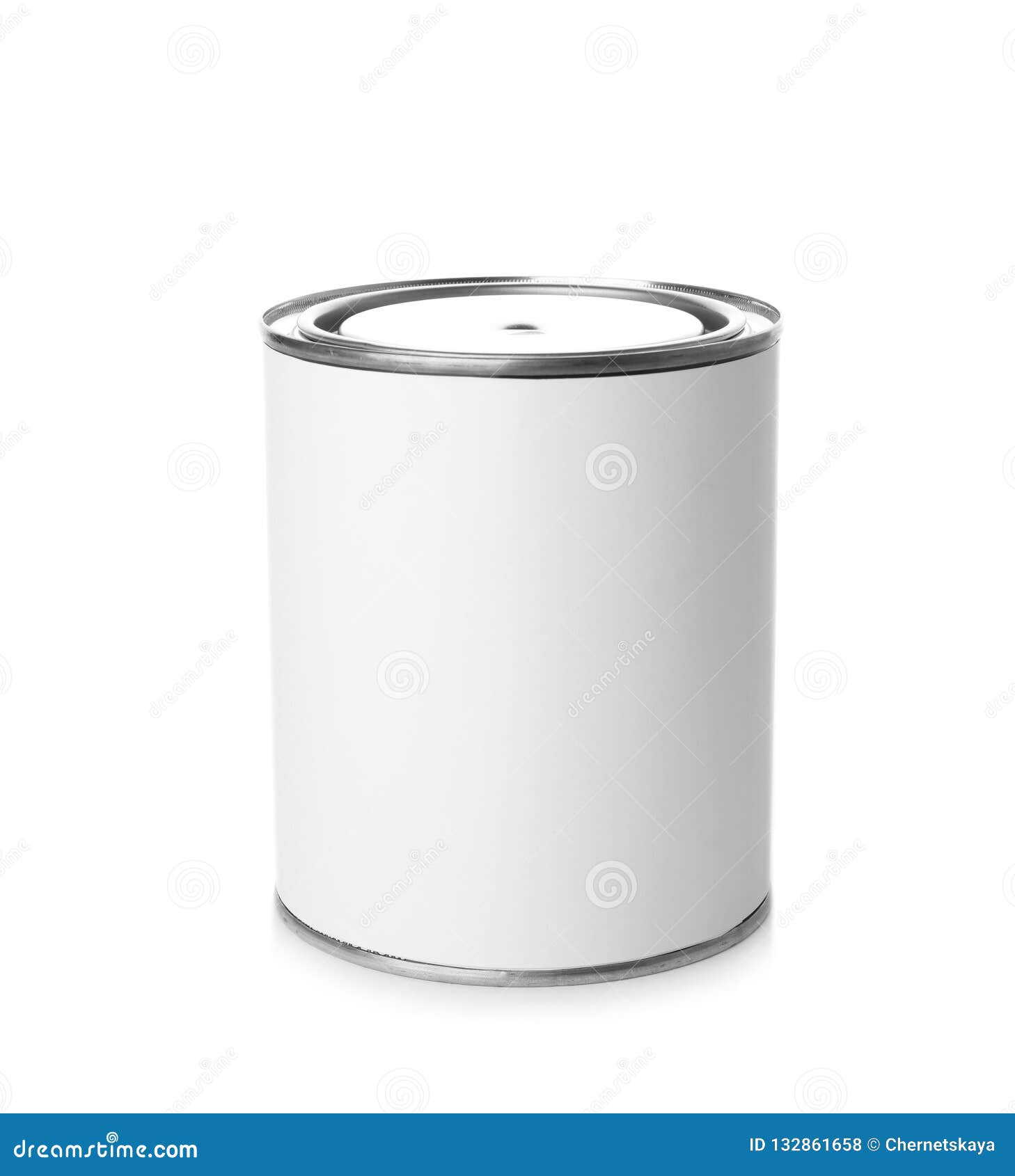 Paint Can on White Background. Stock Photo - Image of clean, isolated ...