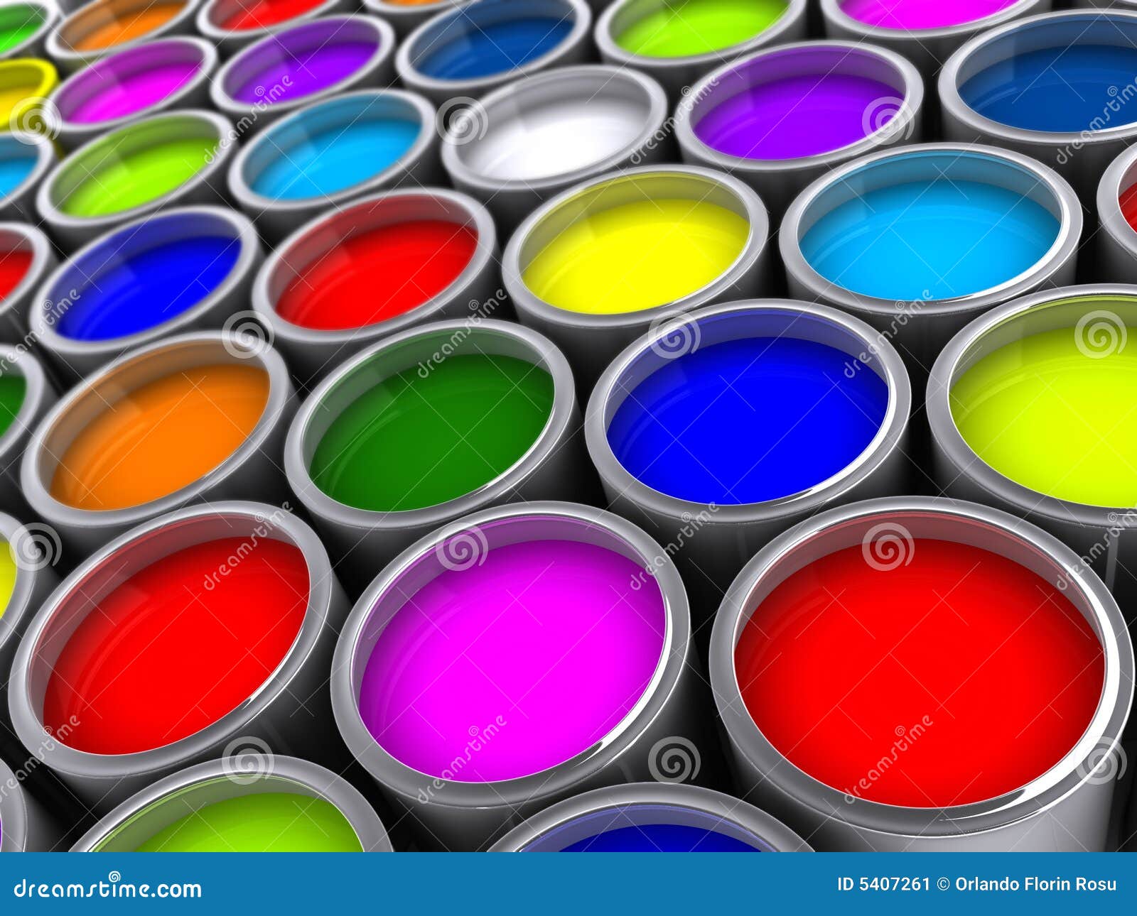 Paint cans 2 stock illustration. Illustration of concept - 5407261