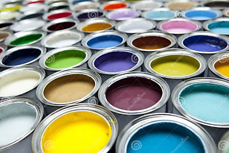 Paint cans stock image. Image of pots, selection, colour - 21330119