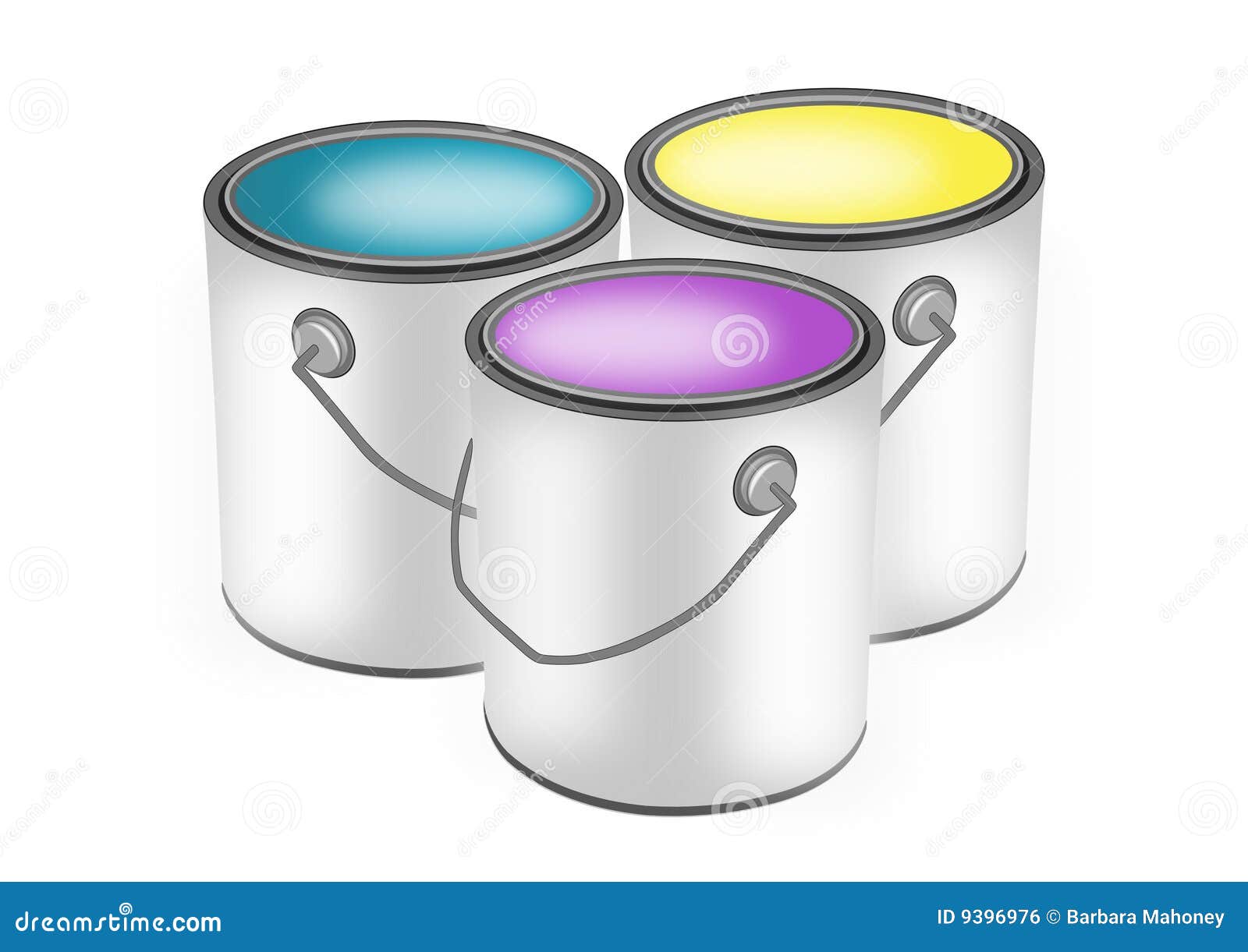 Paint cans stock illustration. Illustration of paint, drawing - 9396976