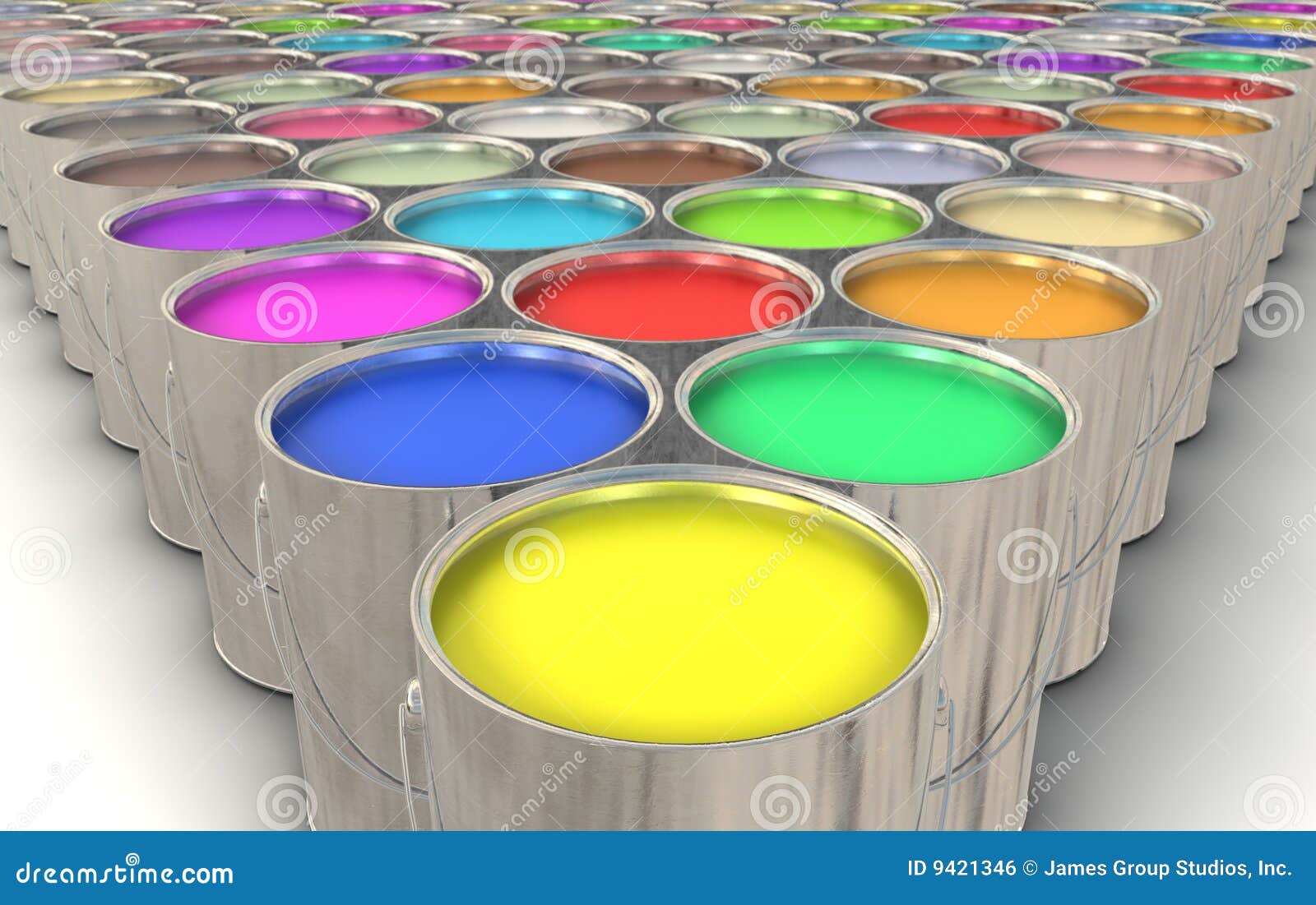 Paint Cans Realistic Colorful Vector Illustrations Set | CartoonDealer ...