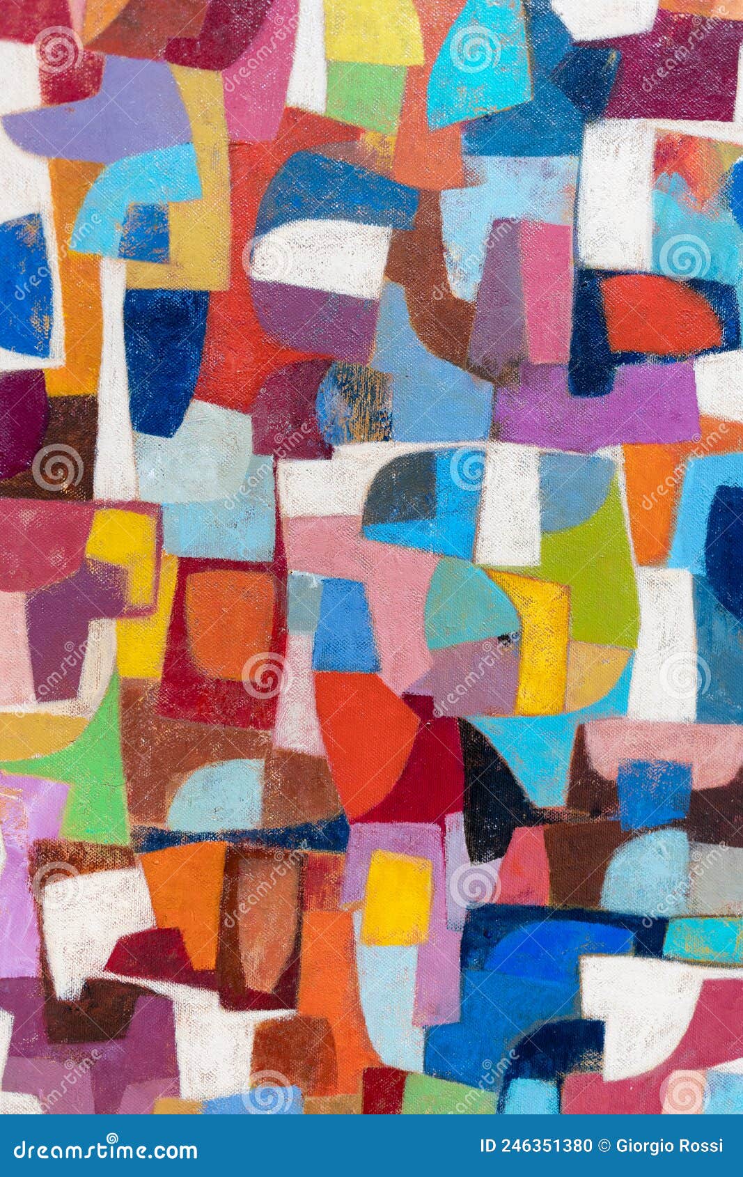 Paint on Canvas: Abstract Art in Multi Colors Hues - Background Stock ...