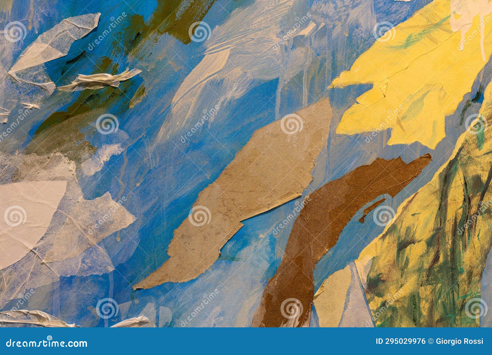 Paint on Canvas: Abstract Pattern in Multi Colors Hues - Background ...