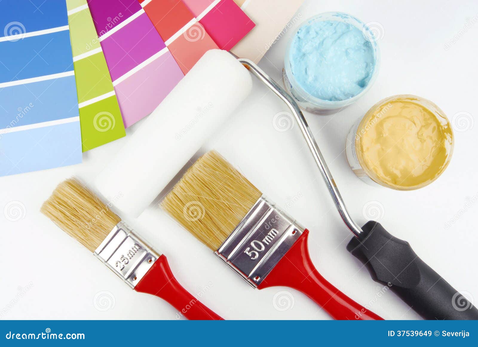 Paint Color Choice for Interior Stock Image - Image of construction ...