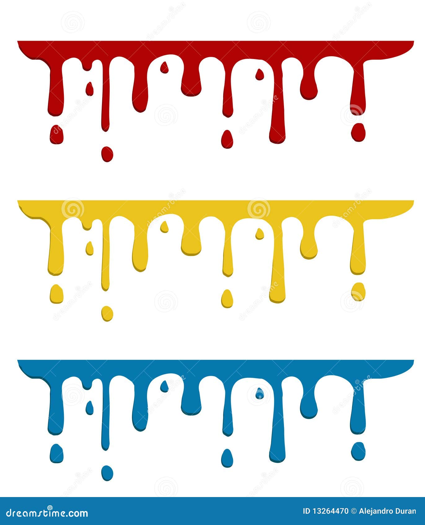 Paint color drops stock vector. Illustration of paint - 13264470