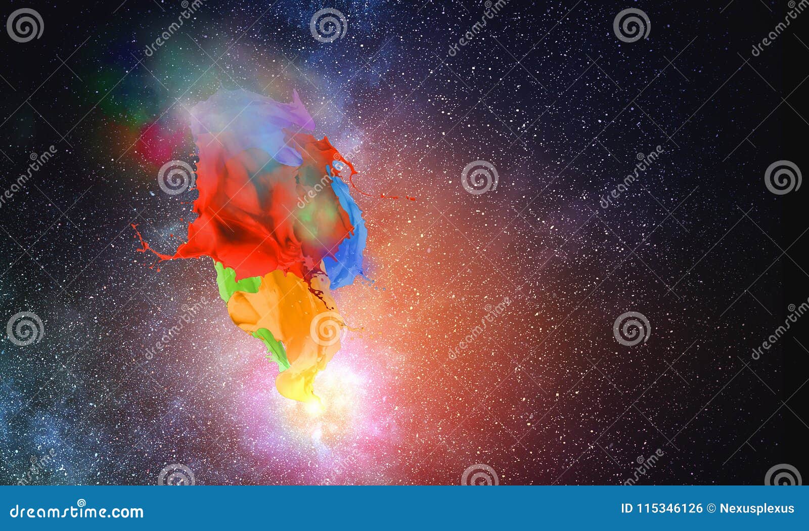 Paint color splashes stock photo. Image of fluid, dark - 115346126
