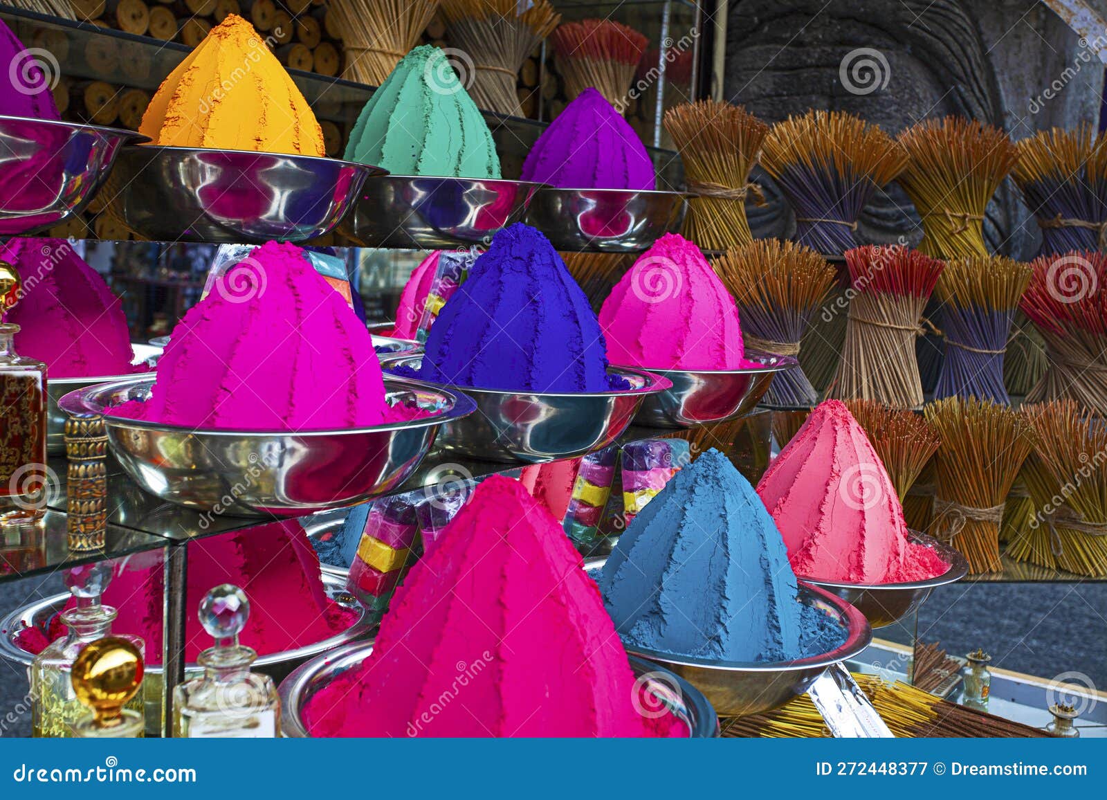 Paint Colors in the Market in India Stock Image - Image of indian ...
