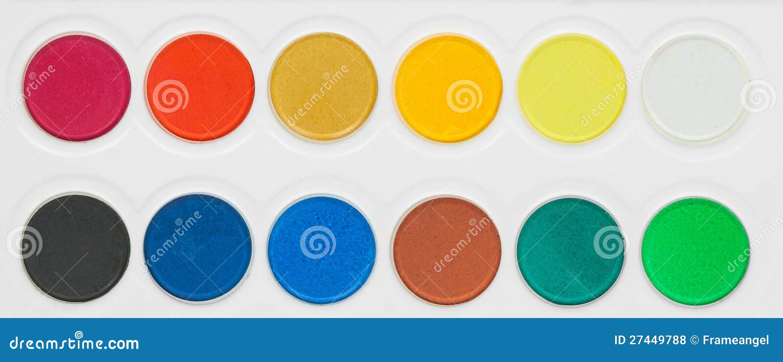Paint colors pallete stock photo. Image of play, class - 27449788