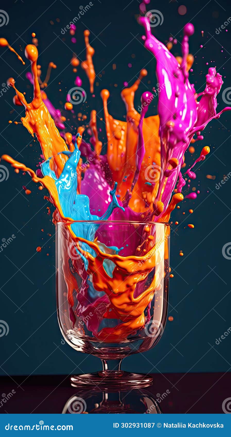 Paint colors splashing stock illustration. Illustration of grunge ...