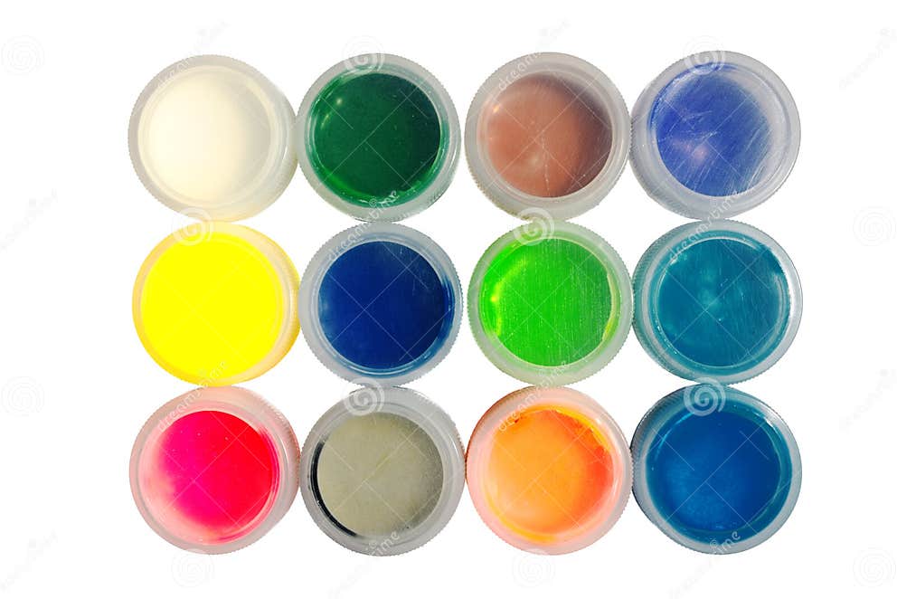 Paint Colors in Tubes Isolated Stock Photo - Image of bucket, gouache ...