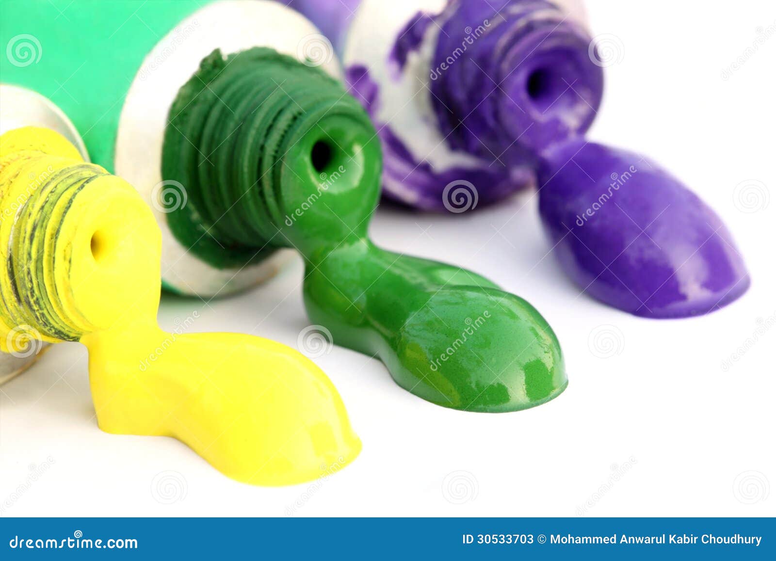 Paint colors from tubes stock image. Image of background - 30533703