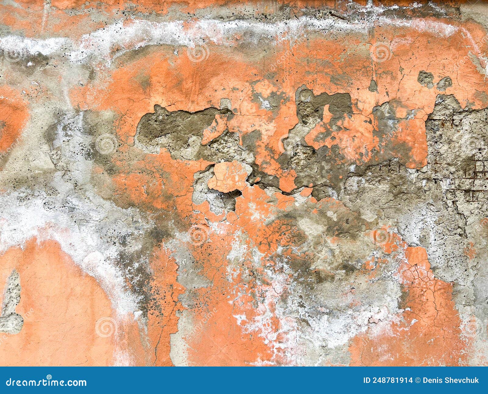 Paint Defect on the Wall of the Building Stock Photo - Image of aged ...