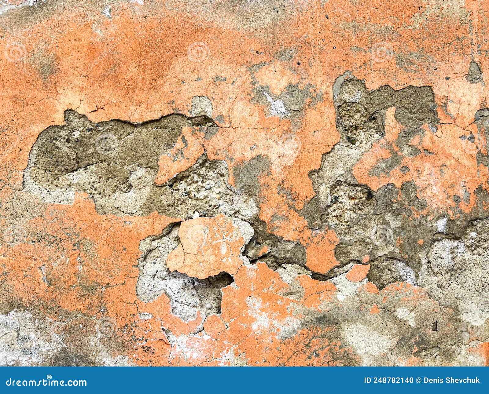 Paint Defect on the Wall of the Building Stock Photo - Image of pattern ...