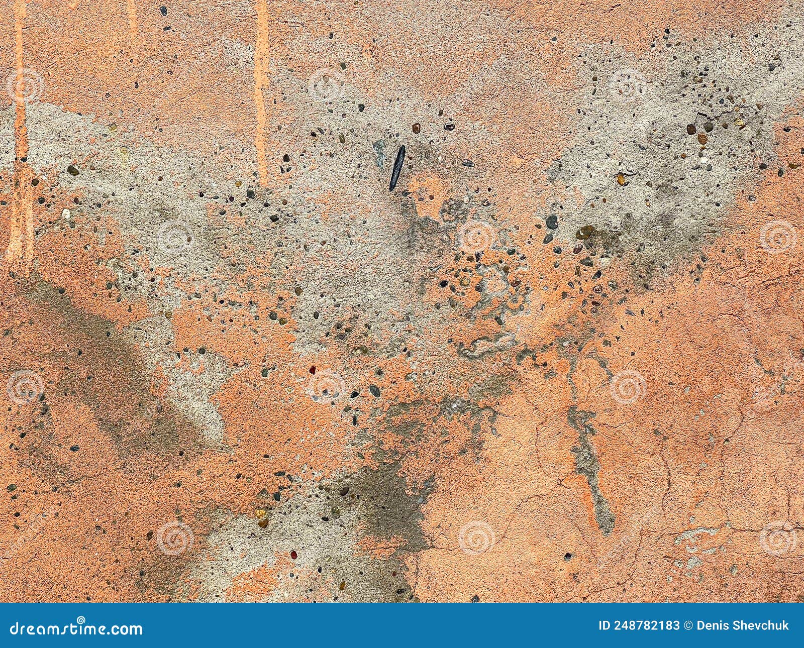 Paint Defect on the Wall of the Building Stock Image - Image of repair ...