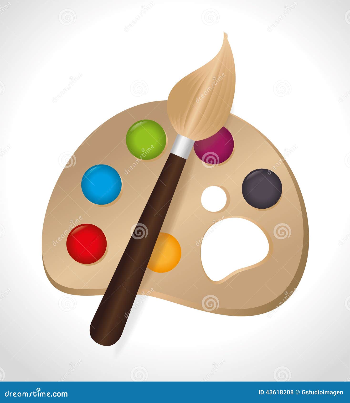 Paint design stock vector. Illustration of draw, object - 43618208