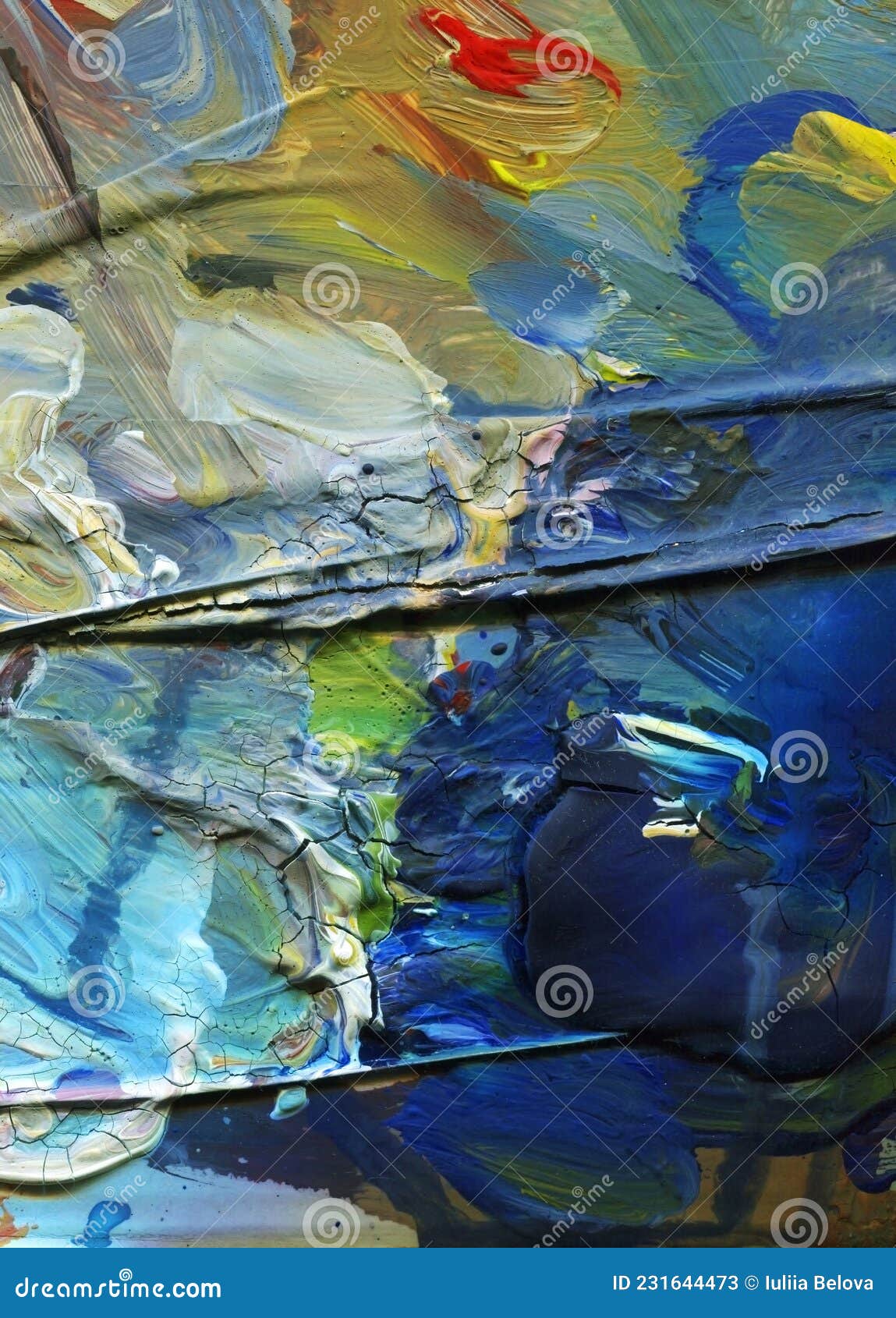 Paint Diffusion Texture, Artist`s Palette. Cosmic Clouds, Color ...