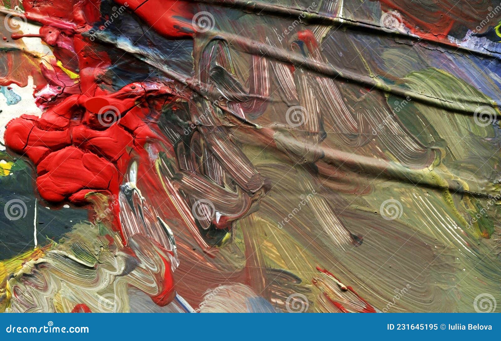 Paint Diffusion Texture, Artist`s Palette. Cosmic Clouds, Color ...