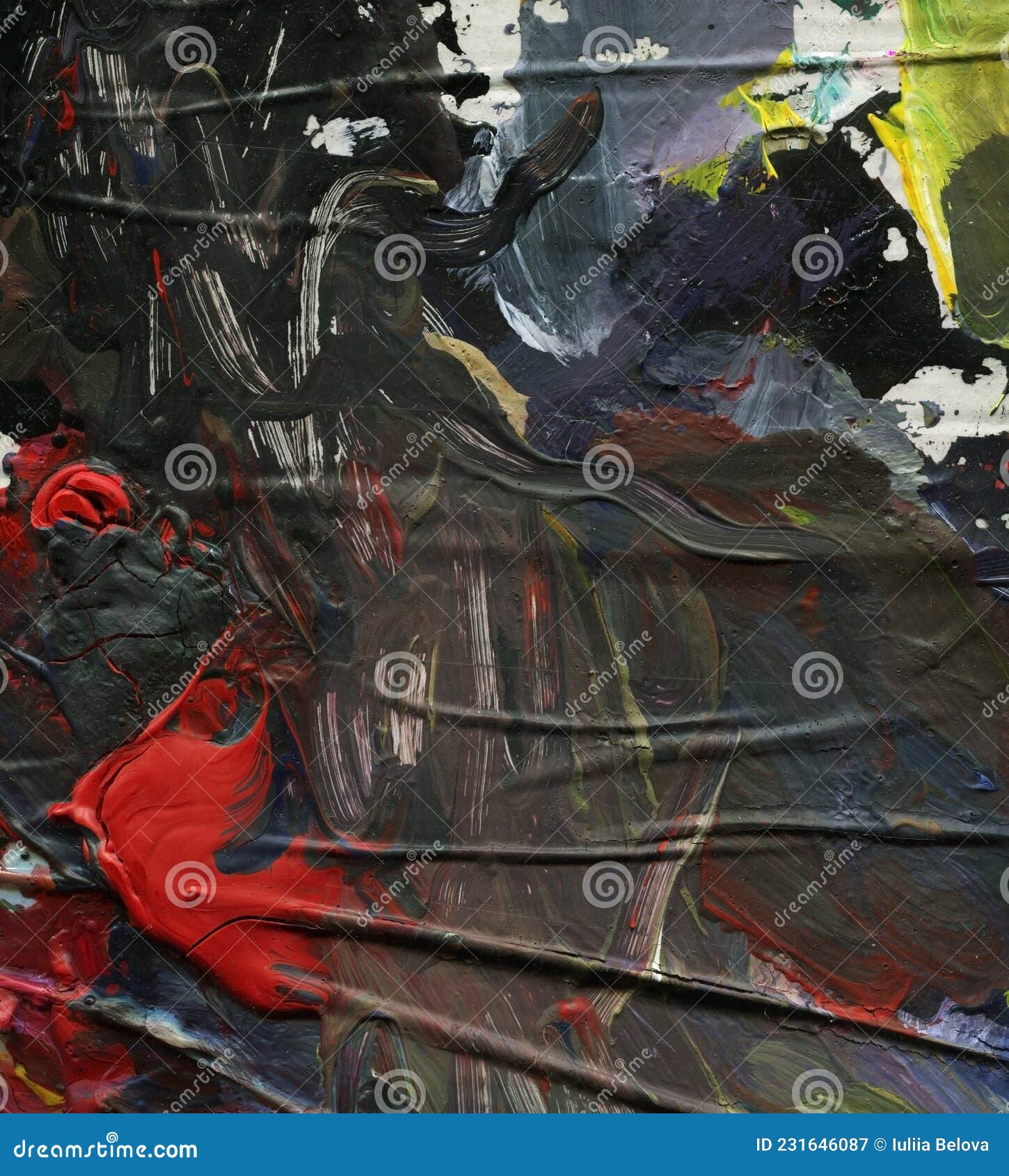 Paint Diffusion Texture, Artist`s Palette. Cosmic Clouds, Color ...