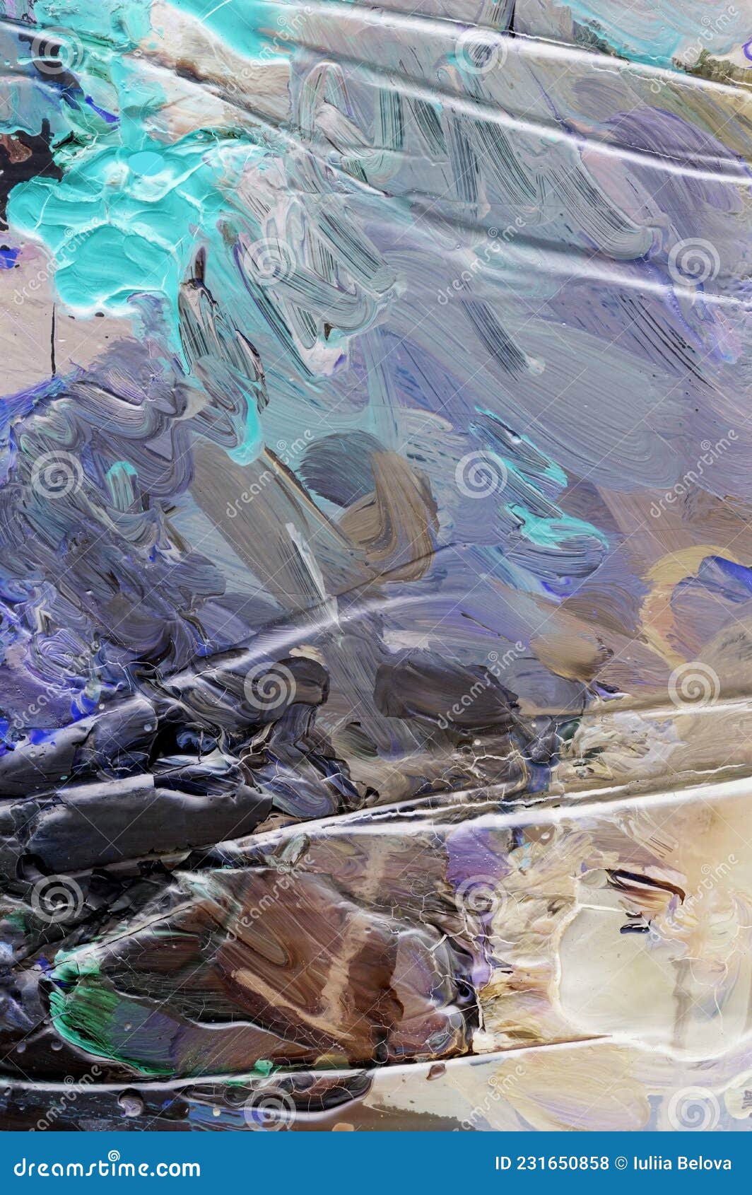 Paint Diffusion Texture, Artist`s Palette. Cosmic Clouds, Color ...