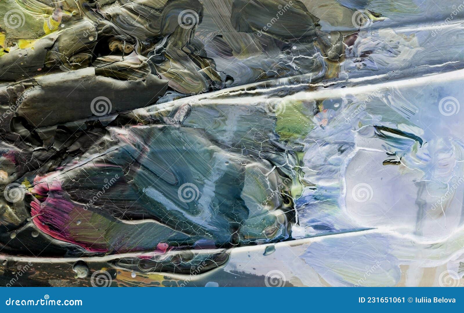 Paint Diffusion Texture, Artist`s Palette. Cosmic Clouds, Color ...