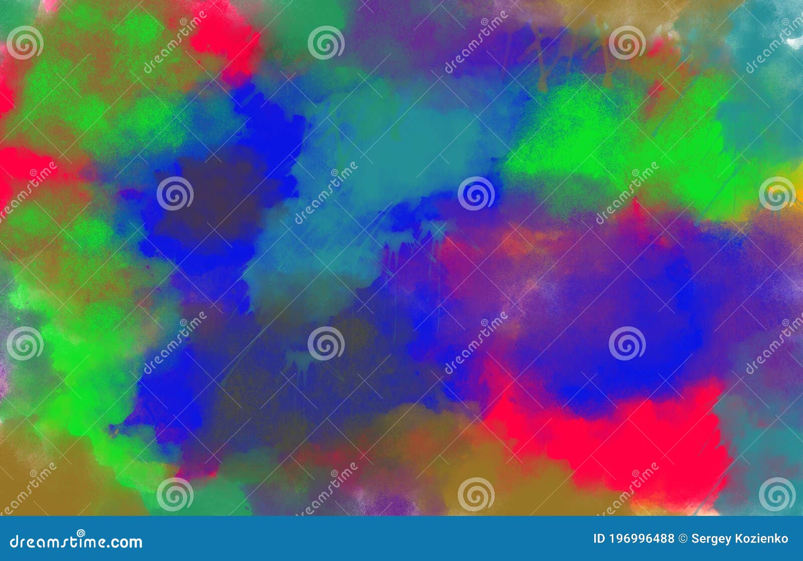 Paint with Dirrefent Colors on Canvas, Creative Colorful Texture with ...