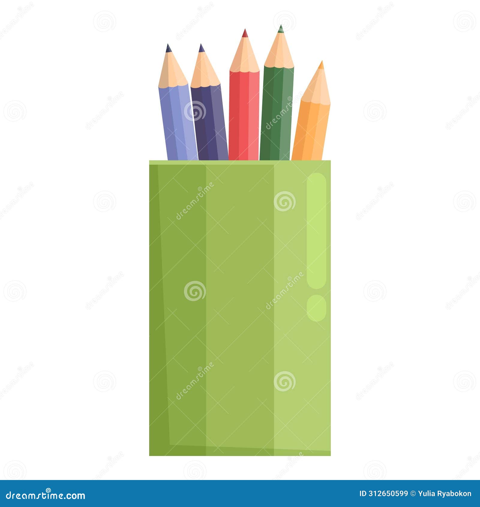 Paint Draw Container Icon Cartoon Vector. Holder Art Stock Vector ...