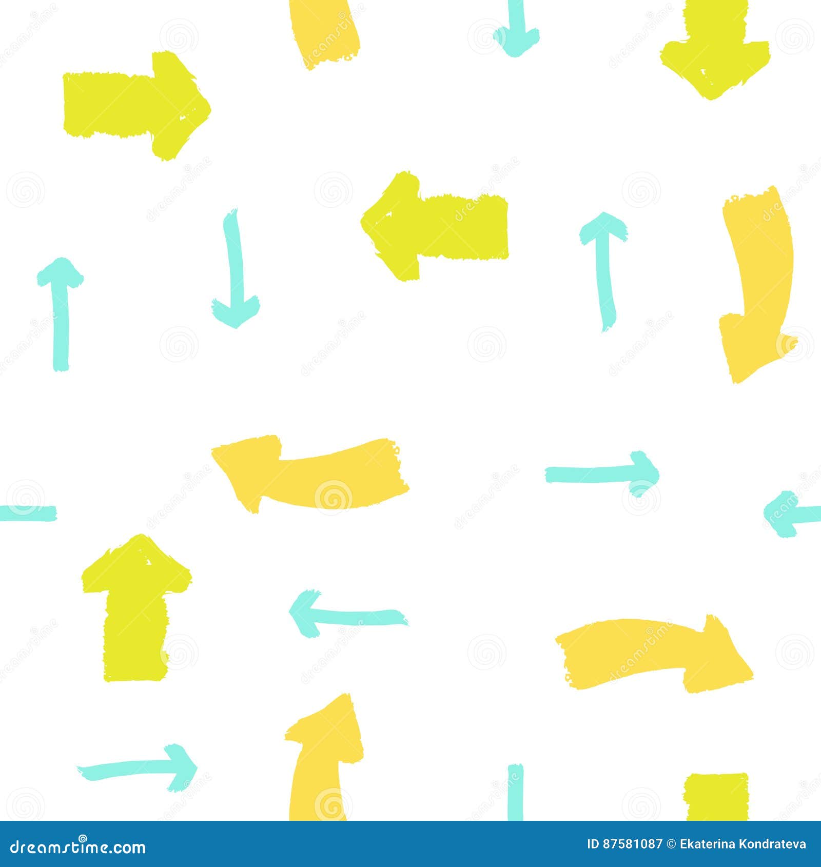 Paint drawn arrows. stock vector. Illustration of brush - 87581087