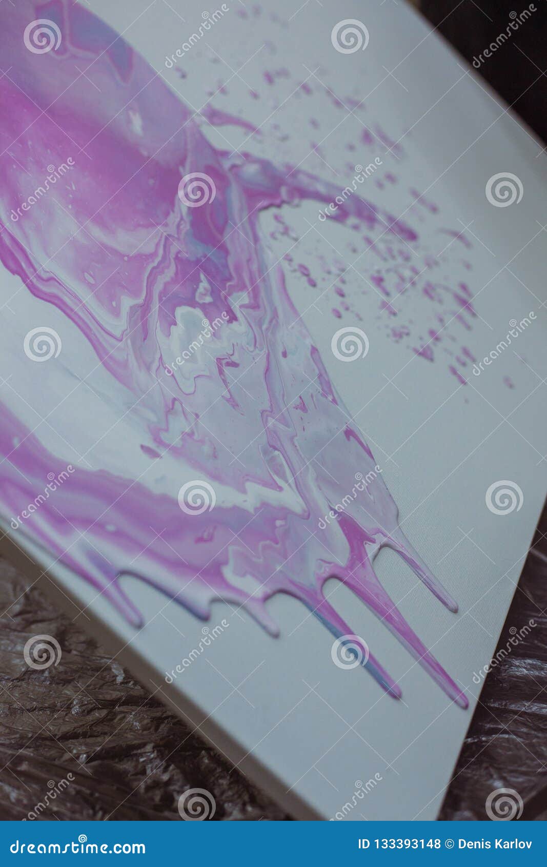Paint dripping stock photo. Image of pigment, shiny - 133393148