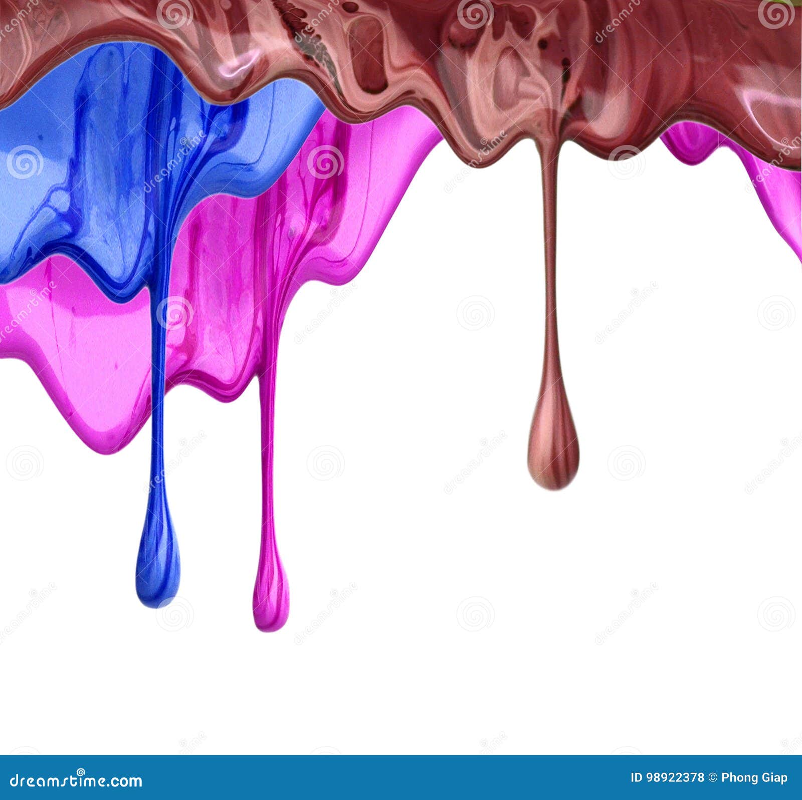 Paint dripping stock photo. Image of brown, black, yellow - 98922378