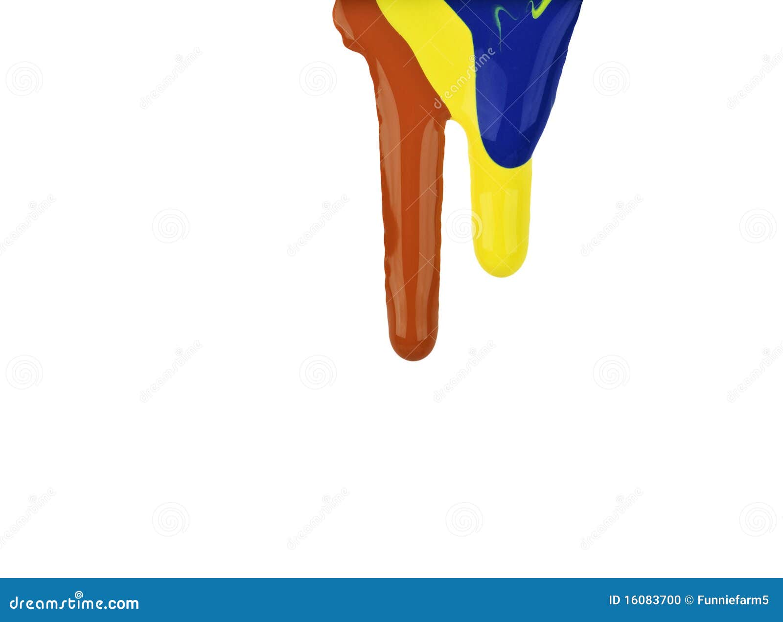 Paint Dripping Isolated on White Stock Photo - Image of acrylic, paint ...
