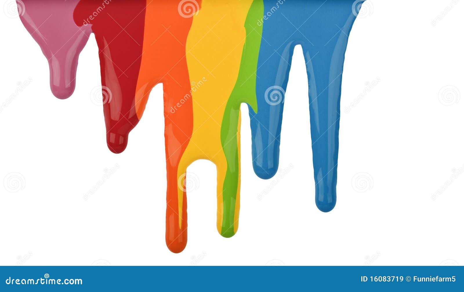 Paint Dripping Isolated on White Stock Image - Image of paint, create ...