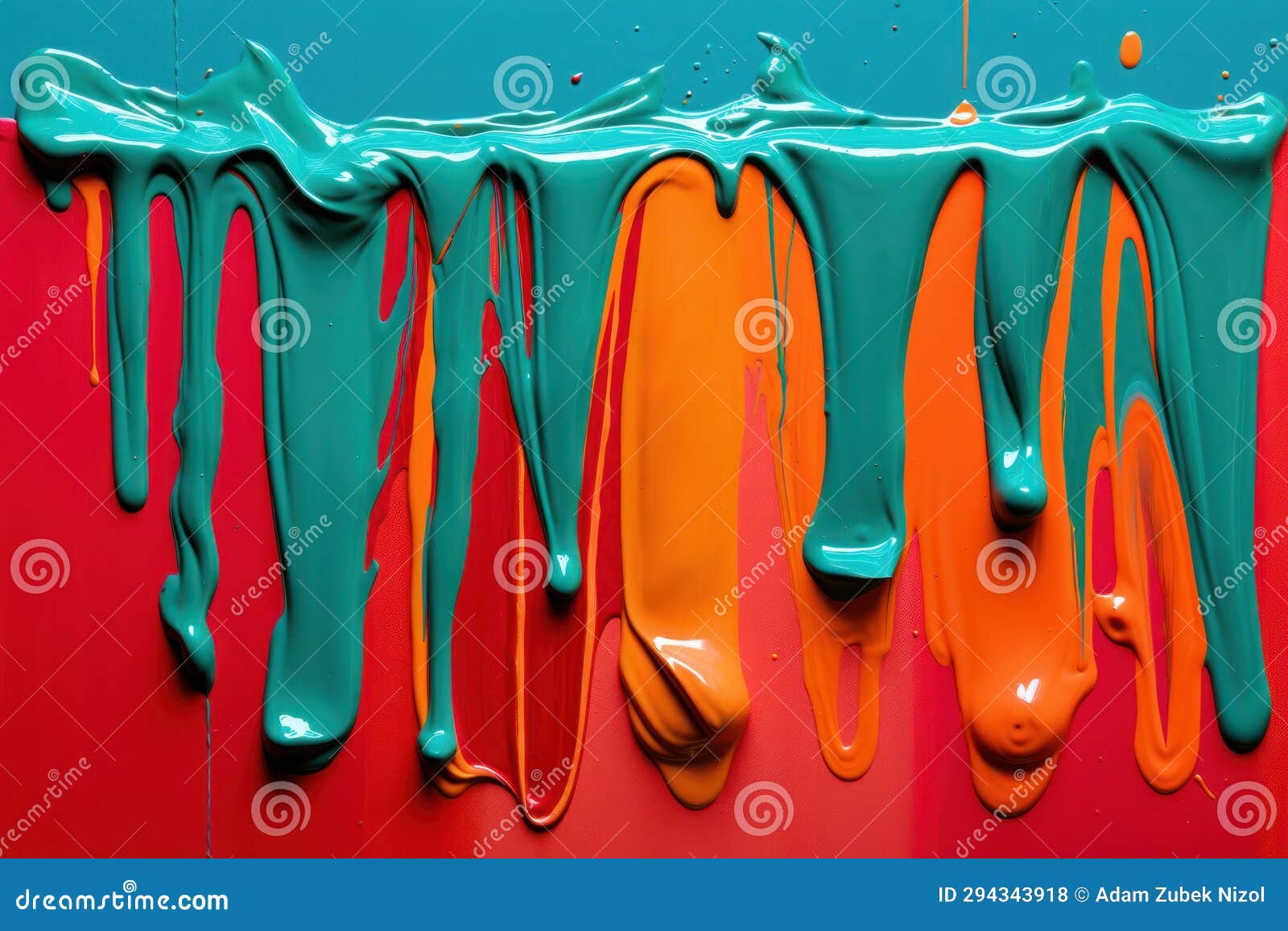 Paint Dripping Paint on a Wall Stock Illustration - Illustration of ...