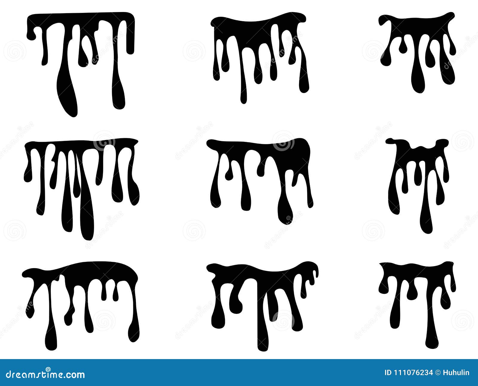 Dripping Patterns Black White Stock Illustrations – 35 Dripping ...