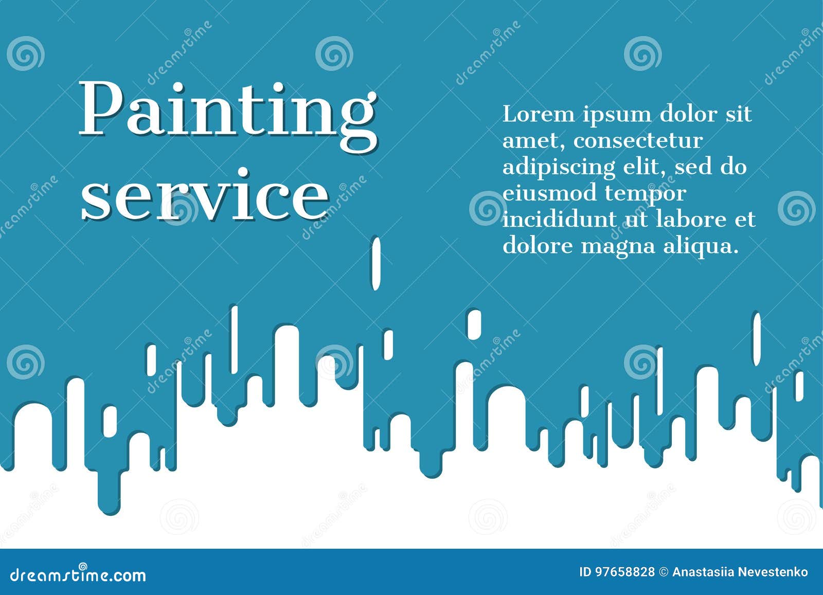 Paint drips vector stock vector. Illustration of banner - 97658828