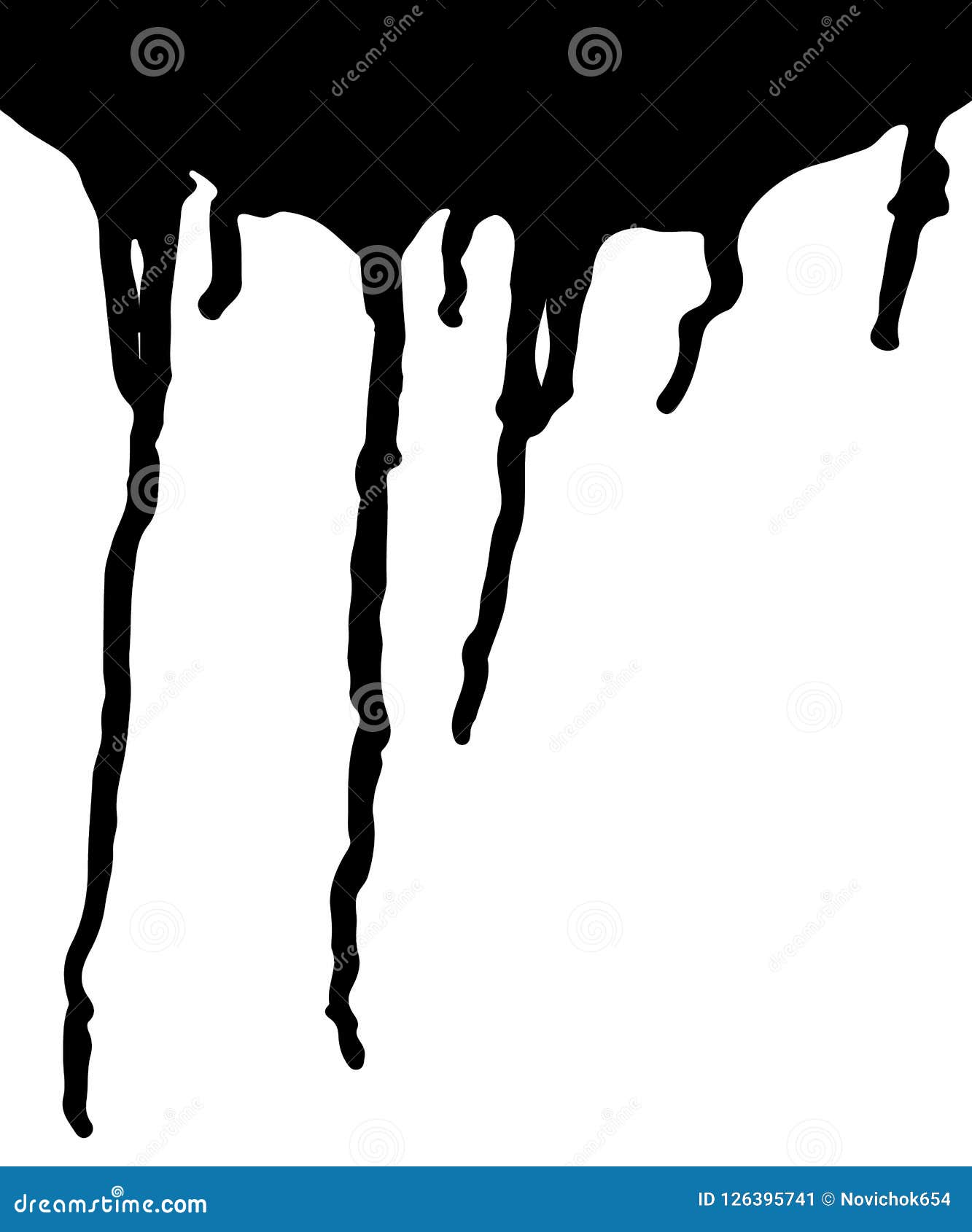 Paint Drips. Vector Illustration Stock Vector - Illustration of element ...