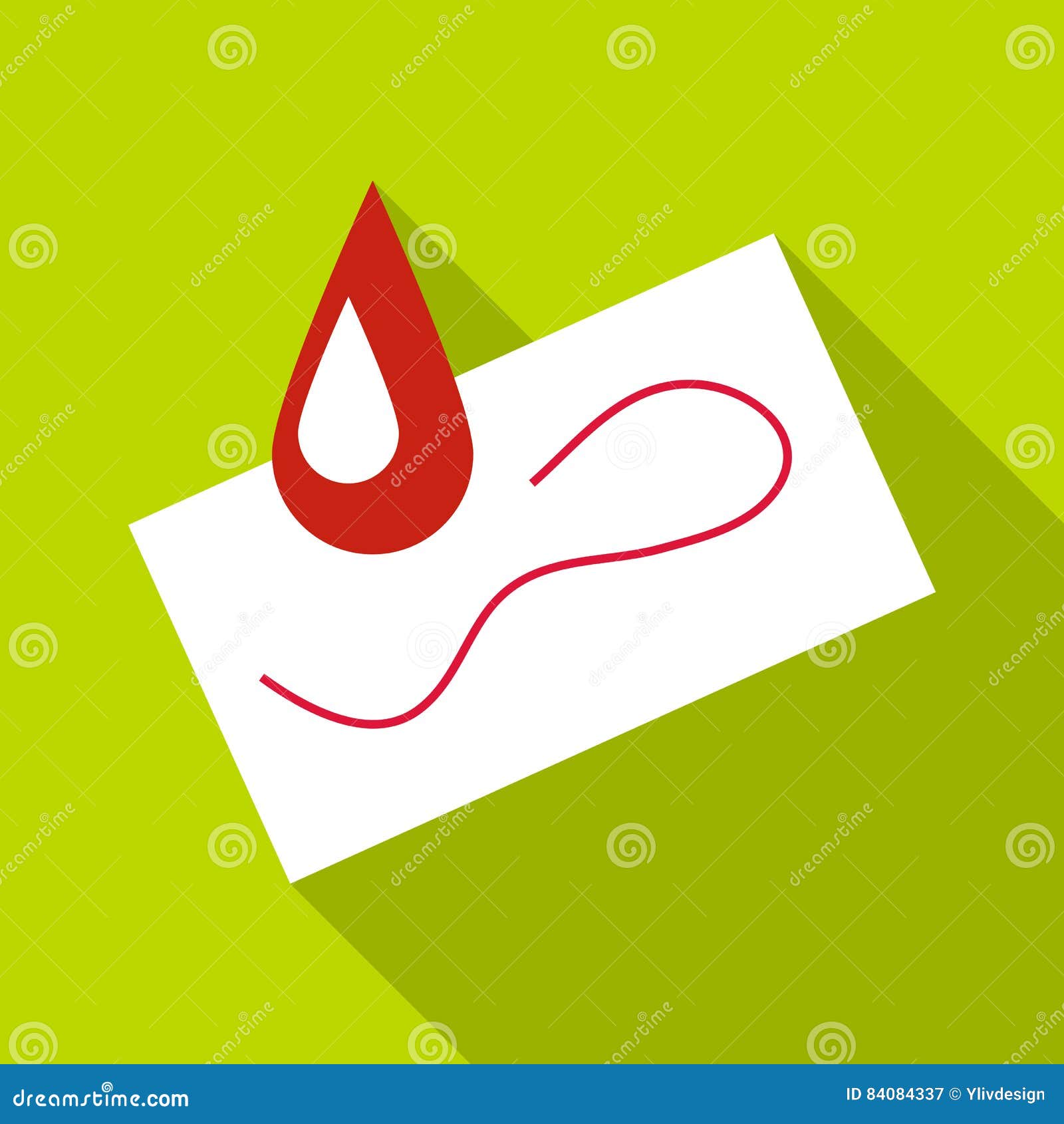 Paint Drop Icon, Flat Style Stock Vector - Illustration of clean ...