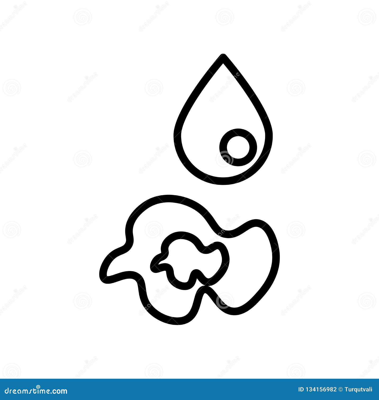 Paint Drop Icon Vector Isolated on White Background, Paint Drop Sign ...